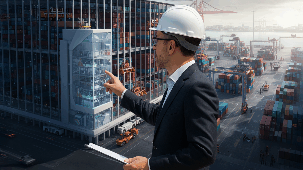 Container high-bay warehouses and container terminals : The logistical ...